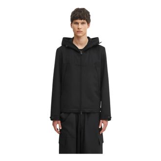 Yohji Yamamoto Bonded Melton Jacke - - Jackets - Herren - Schwarzk - L