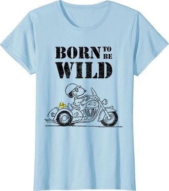 Peanuts Erdn&uuml;sse Snoopy Sketch Born Wild T-Shirt