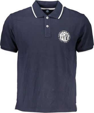 North Sails North Sails Blaues Baumwoll-Polohemd - - Tops - Herren - Blau - L