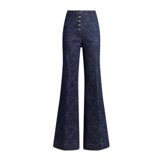 Etro Jacquard Jeans - - Jeans - Damen - Blau - W27
