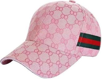 Generic Casquette de Baseball Unisexe avec Bande R&eacute;glable Verte et Rouge, Style Hip Hop D&eacute;contract&eacute; (Rose)