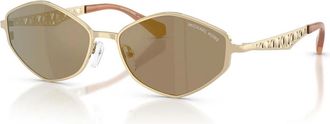 Michael Kors unisex, Accessoires, Jaune, Taille: 56 MM Gold Coast Lunettes de soleil