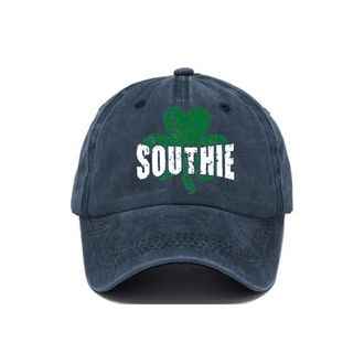 Generic Casquette de baseball unisexe r&eacute;tro St Patrick Motif tr&egrave;fle, bleu marine, M