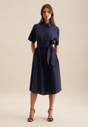 Seidensticker Sommerkleid Schwarze Rose 1/2 Rundhals Uni