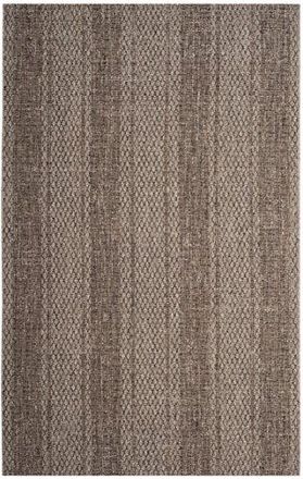 Safavieh Zeitgenössische Teppich für Wohnzimmer, Esszimmer, Schlafzimmer - Courtyard Collection, Kurzer Flor, Hellbeige und Hellbraun, 79 X 152 cm