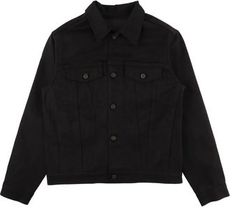 Naked & Famous Denim veste en jean à boutonnière - Noir