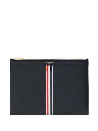 Thom Browne Tablet-H&uuml;lle mit RWB-Streifen - Schwarz