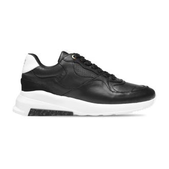 AH by Android Homme Schwarze Leder Low Top Sneakers - - Shoes - Herren - Schwarzk - 41 EU