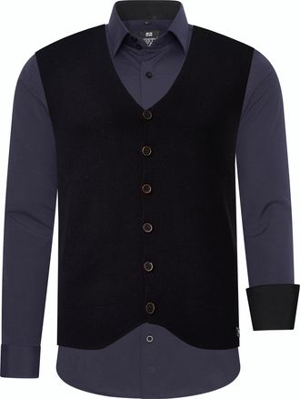 Rusty Neal Hemd mit Weste 2-teilig