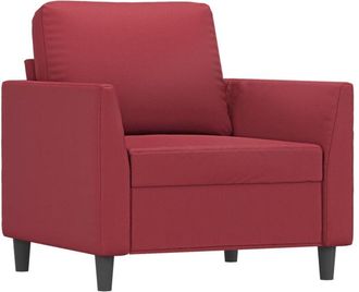 vidaXL Fauteuil Rouge bordeaux 60 cm Similicuir Vidaxl