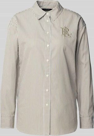 Lauren Ralph Lauren Regular Fit Hemdbluse mit Logo-Stitching Modell KOTTA