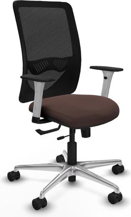 Piqueras y Crespo B&uuml;rostuhl, ideal f&uuml;r die Arbeit von Zulema mit wei&szlig;en und schwarzen Armlehnen, h&ouml;henverstellbare Lendenwirbelst&uuml;tze, ausgestattet mit Syncro/Traslack.