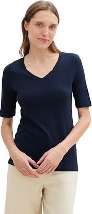 Tom Tailor 1043836 T-Shirt, 10668-sky Captain Blue, XS Femmes