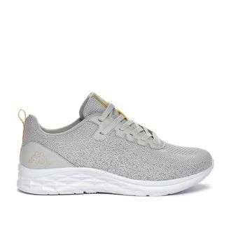 Kappa Sportleisure Femme ROSTIE, Sneaker, Grey/Yellow, 38, Women