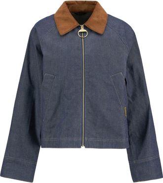 Barbour Femme, Vestes, Bleu, Taille: 40 FR Freckleton Denim Jacket