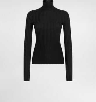 Dolce & Gabbana Pullover Aus Wolle - Frau Strickwaren Schwarz 48
