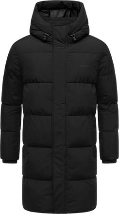 Stone Harbor Herren Steppmantel mit kuscheligem Fleece-Innenfutter warmer Wintermantel mit gro&szlig;er Kapuze Hadrieen XX Black Gr. 3XL