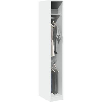 vidaXL Vidaxl - Garde-robe Blanc 30x50x200 cm Bois ding&eacute;nierie