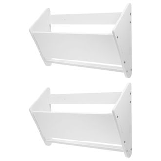 BESPORTBLE MUELODSIC Wandmontierter Schuhschrank 2 StüCk UltradüNnes Schuhregal Ohne Bohren TüRschuhhalter Weiß Platzsparend FüR Flur Schlafzimmer Und Kleine RäU