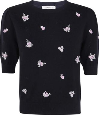Twinset Damen, Strickwaren, Schwarzk, MGr&ouml;&szlig;e