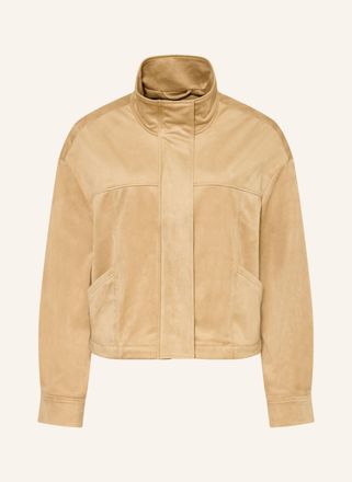 someday Someday Kastenjacke Neila In Lederoptik beige
