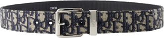 Dior Homme, Accessoires, Noir, Taille: 100 CM Oblique Jacquard Belt