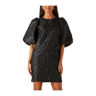 Notre-V Elegantes Schwarzes Minikleid - - Dresses - Damen - Schwarzk - XS