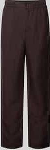 Lacoste Straight Leg Stoffhose aus Leinen-Mix