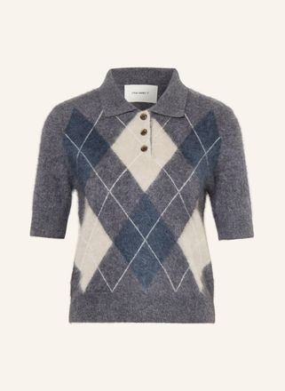 Lisa Yang Lisa Yang Strick-Poloshirt Aus Cashmere grau