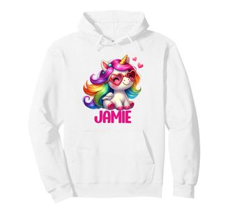 BDAZ Jamie Unicorn Name, personalisiertes Design Pullover Hoodie