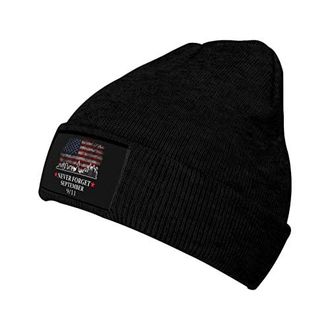 Generic 11 Septembre 2001, Nous NOublierons Jamais Femme Homme Bonnet De Trawler Classique Bonnets Hiver Coupe-Vent Watch Cap pour Cyclisme Ski Toutes Les Sai