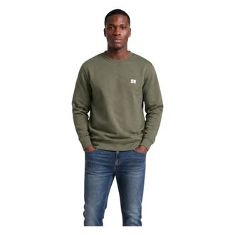 Calvin Klein Jeans Homme, Sweatshirts et sweats &agrave; capuche, Vert, Taille: XL SweaT-shirt ras du cou