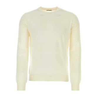 Jil Sander Homme, Pulls, Blanc, Taille: XL Maglione