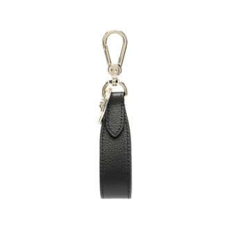 Emporio Armani Leder-Schl&uuml;sselanh&auml;nger mit Hirsch-Print - - Accessories - Damen - Schwarzk - ONE SIZE