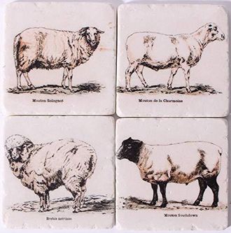 La Finesse Lafinesse Steinuntersetzer f&uuml;r hei&szlig; oder kalt Em7095, Steingut