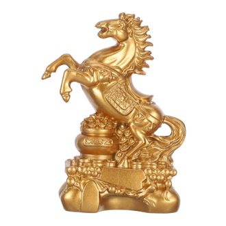 Cabilock Zodiac Horse Ornamente Pferde-Reichtum-Skulptur chinesische tierkreistierskulptur Pferd Statue Kleine Pferdefiguren Sternpferd stehend Figur Gl&uuml;cksbri