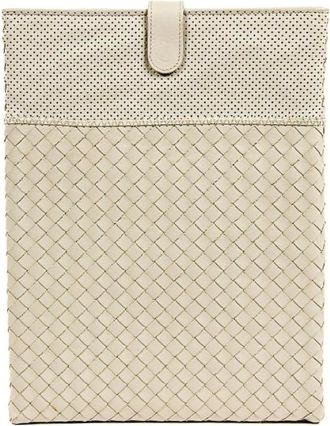 Bottega Veneta unisex, Sacs, Beige, Taille: ONE Size Intrecciato Tablet Case
