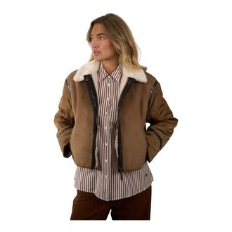 Max Mara Kurze Steppjacke - - Jackets - Damen - Braun - M
