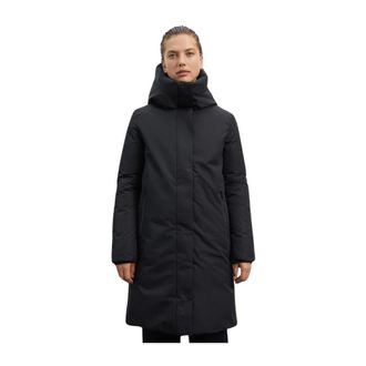 Ecoalf Wasserabweisende Jacke mit Kapuze - - Coats - Damen - Schwarzk - L