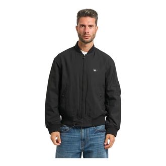 A|X Armani Exchange Homme, Vestes, Noir, Taille: L Bomber Noir avec Fermeture &Eacute;clair
