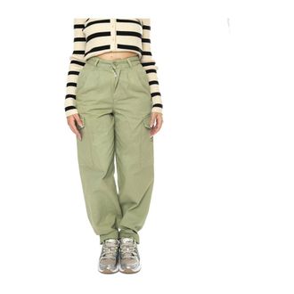 Carhartt Work in Progress Femme, Pantalons, Vert, Taille: W24 Tapered Pantalons