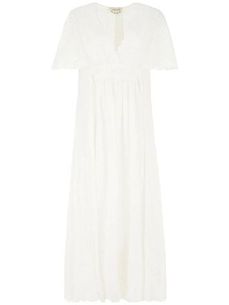 Anna Molinari Kleid mit kurzen &Auml;rmeln - Wei&szlig;