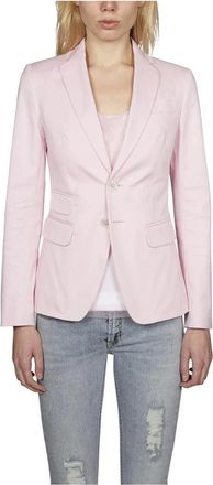 Dsquared2 Femme, Vestes, Rose, Taille: 34 FR Tailored Single-Breasted Blazer