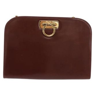 Ferragamo Pre-owned Vintage Gancini Chain Shoulder Bag - - Pre-owned - Damen - Braun - ONE SIZE