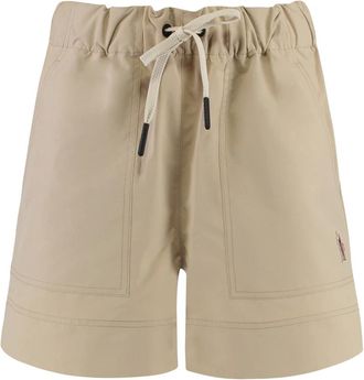 Moncler Femme, Shorts, Beige, Taille: 38 FR Techno Fabric Shorts