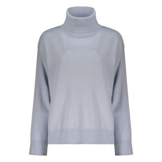 Moorer Pullover mit langen &Auml;rmeln - - Knitwear - Damen - Blau - XS