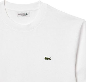 Lacoste Kurzarmshirt T-Shirt mit aufgesticktem Krokodil-Logo auf der Vorderseite