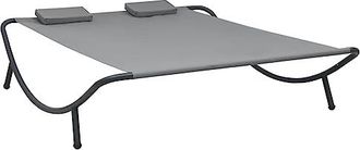 vidaXL Chaise longue d extérieur Tissu Anthracite