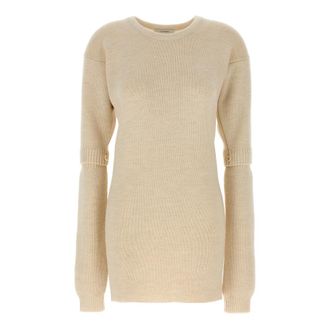 Christophe Lemaire Strickkleid mit abnehmbaren &Auml;rmeln - - Dresses - Damen - Wei&szlig; - M