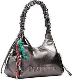 Desigual sac à épaule Montville Half Logo Shoulder Bag Brushed Silver violet
